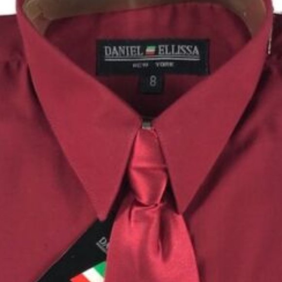Daniel Ellissa | Shirts & Tops | Daniel Ellissa Boys Burgundy Dress ...